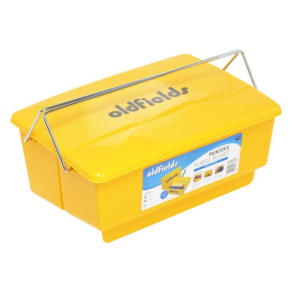 Yellow Plastic Roller Bucket with Ramp & Lid