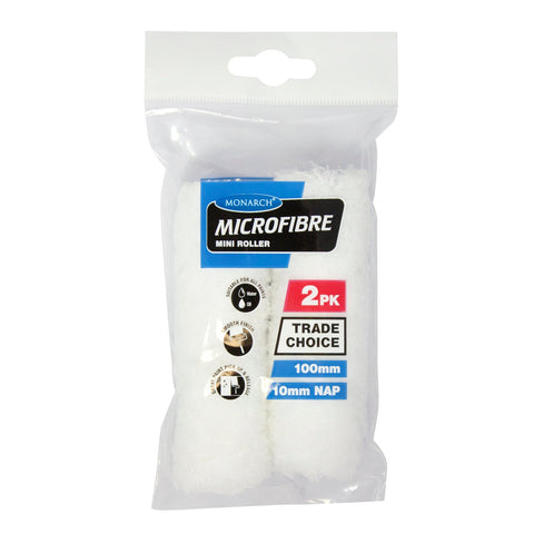 Monarch 100mm Microfibre Mini Rollers - Paintworld
