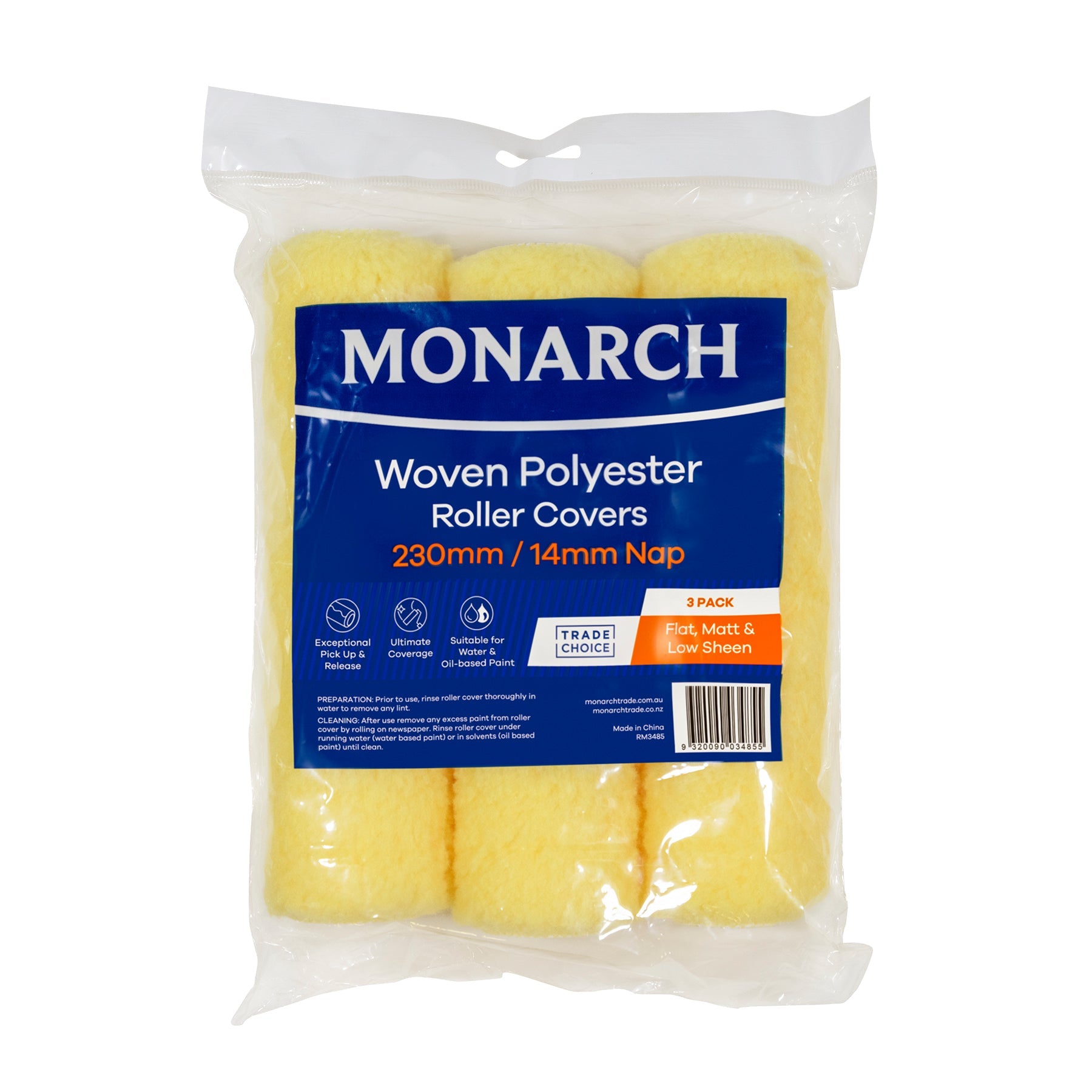 Monarch Woven Polyester Nap Roller Cover - Paintworld