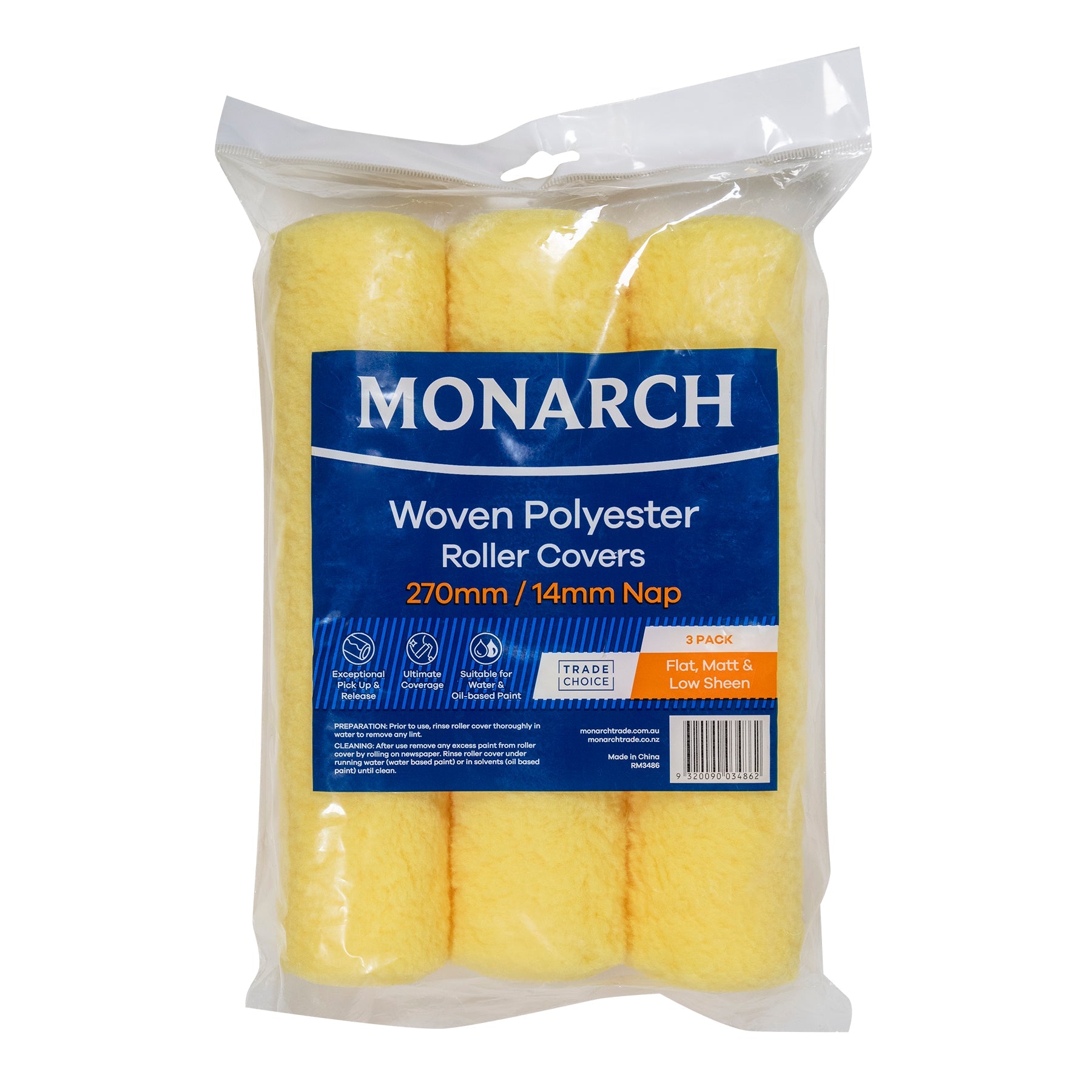 Monarch Woven Polyester Nap Roller Cover - Paintworld