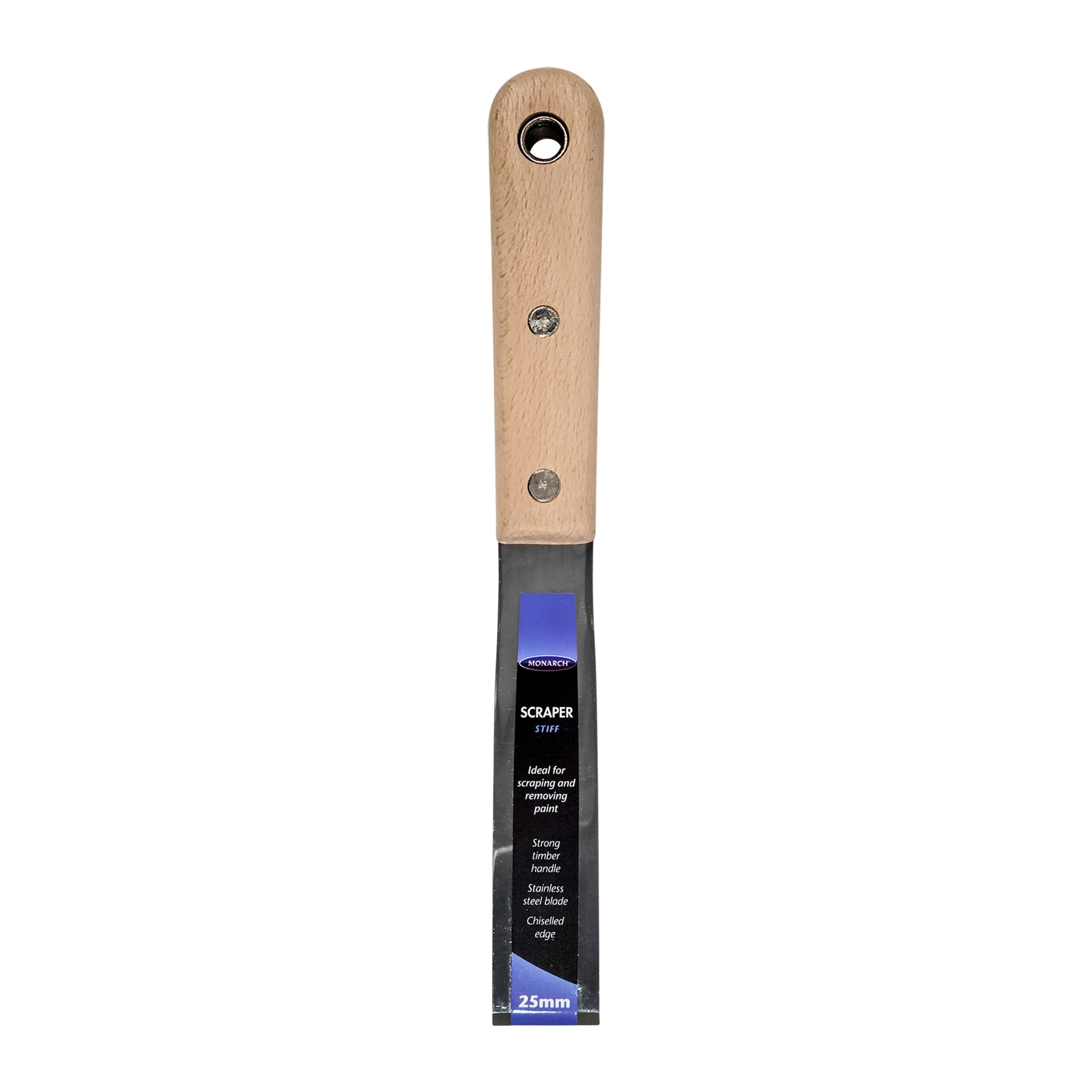 Monarch Wooden Handle Scraper Stiff - Paintworld